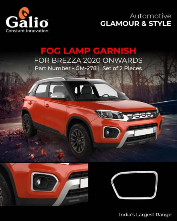 Galio Fog Lamp Cover for Maruti Brezza 2020+