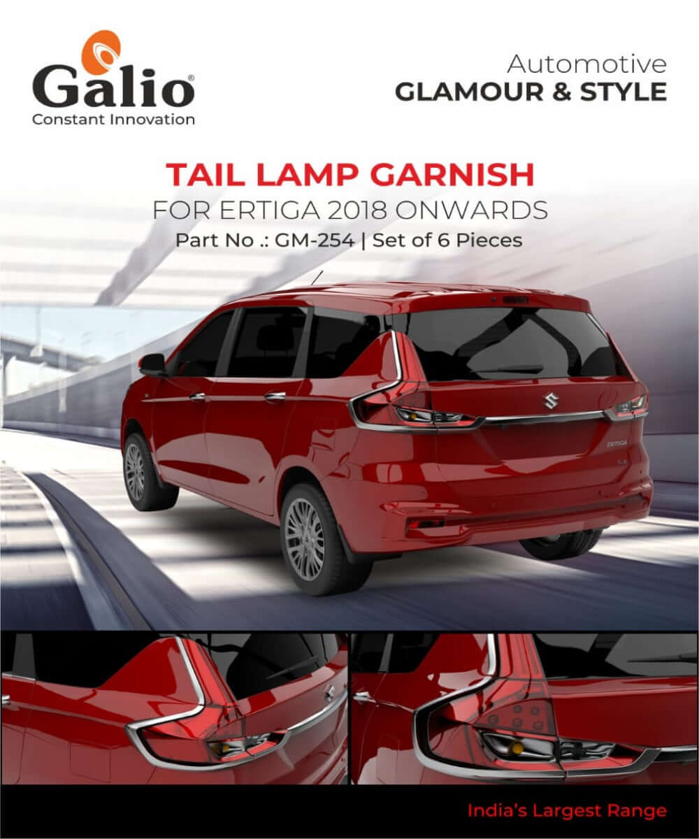 Galio Ertiga Tail Lamp Garnish Cover 2018+ | Set of 6