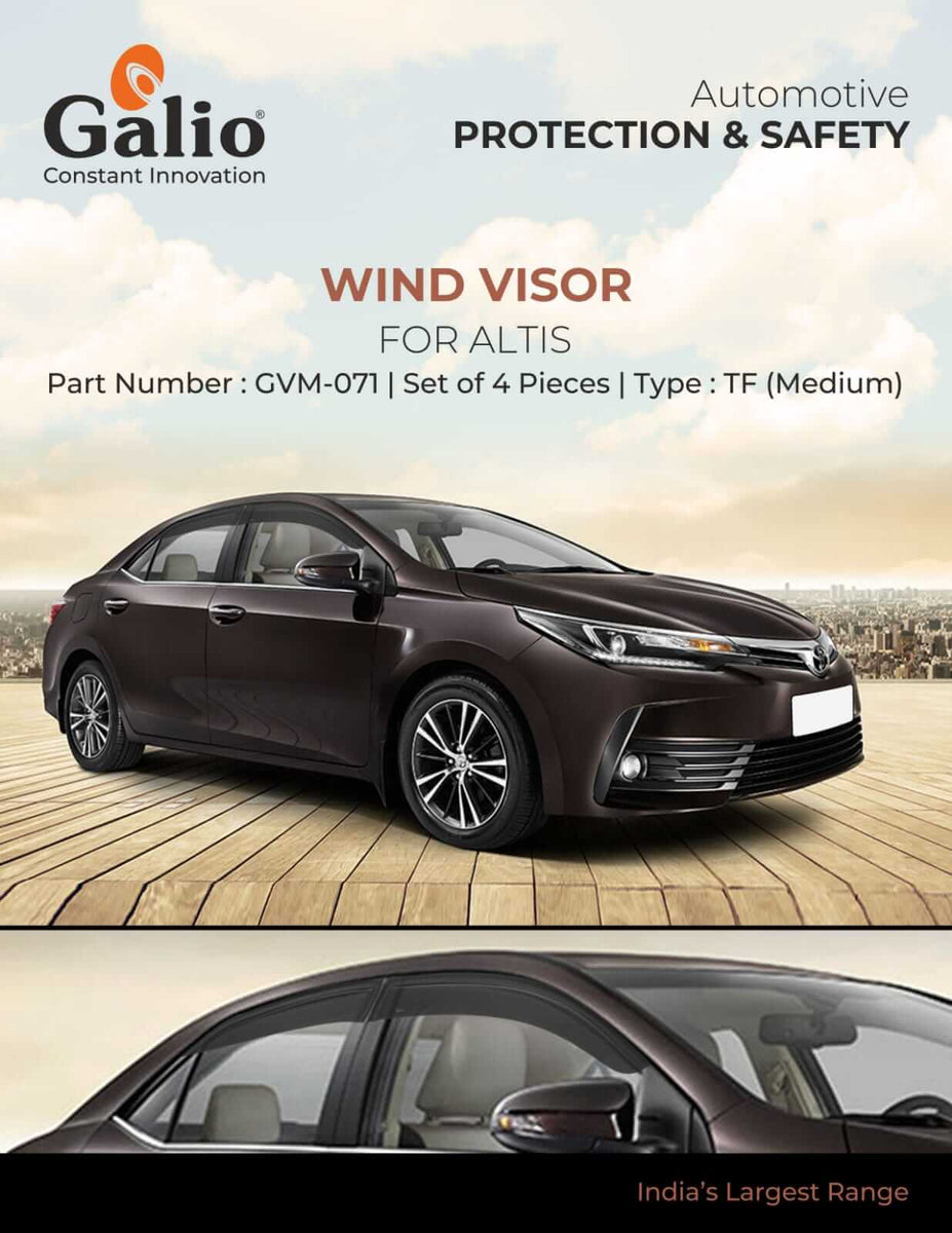 Galio Car Door Wind Visor For Toyota Altis (Set of 4 pcs)