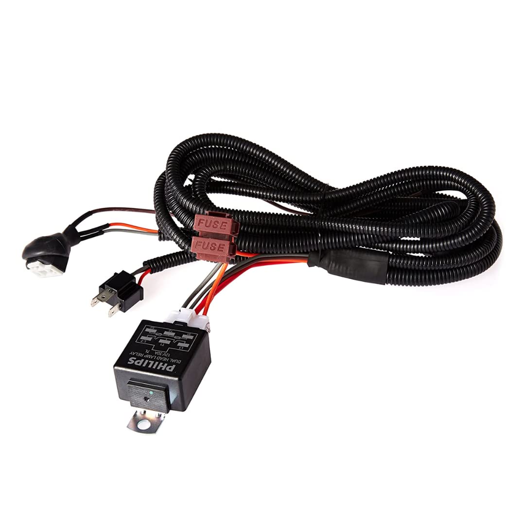 Philips Rally 12569RAC1 P43T H4 Bulb (12V,100/90W,Set of 2) and Heavy