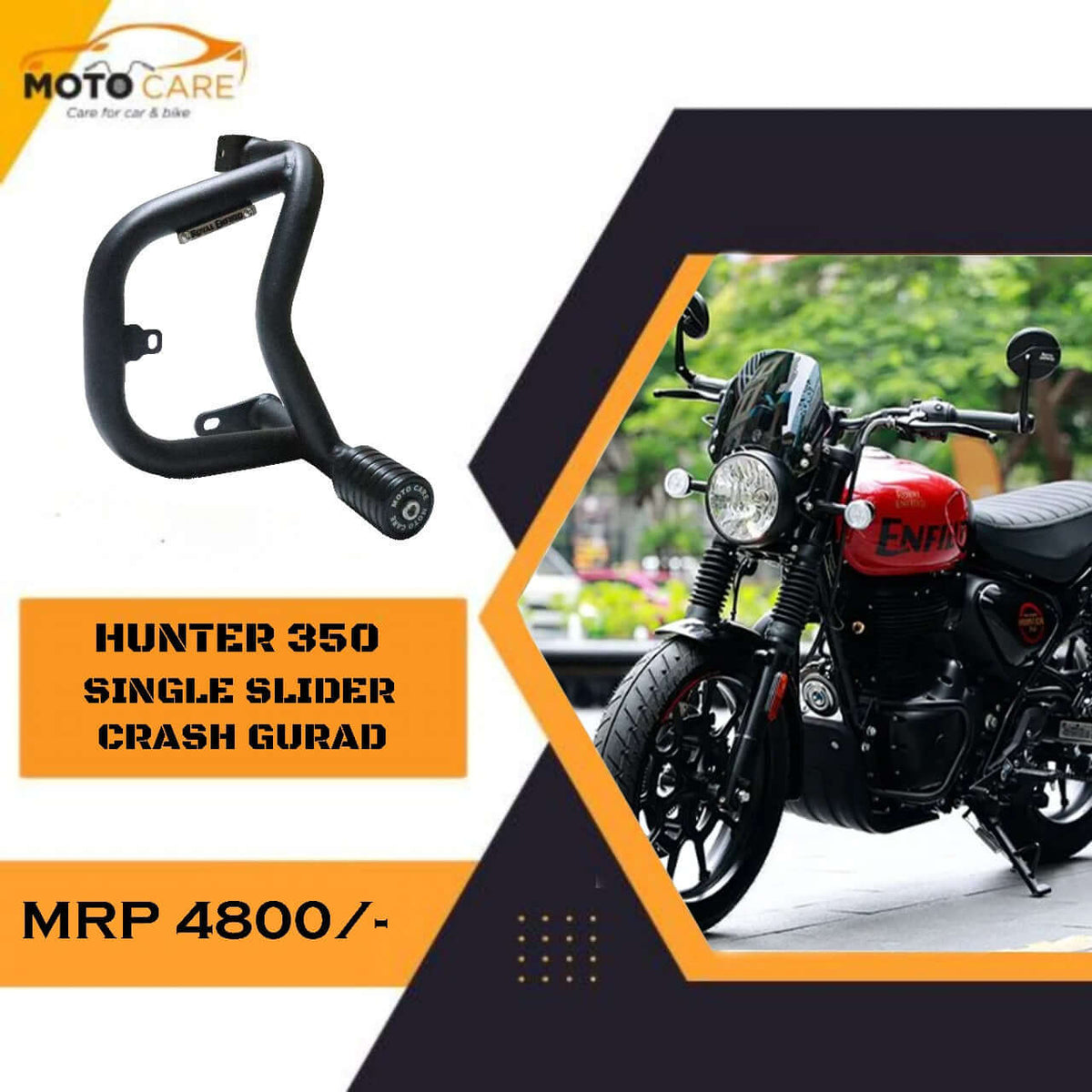 Royal Enfield Hunter 350 Crash Guard - Moto Care