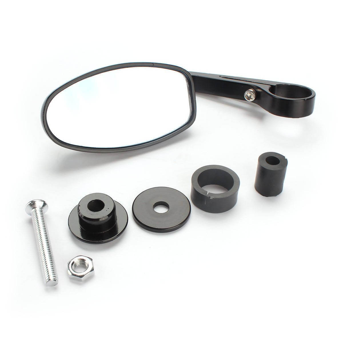 Universal Oval Shape Manual Rear View Mirror For All Bikes